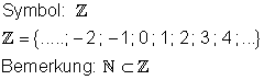 Zahlenmengen